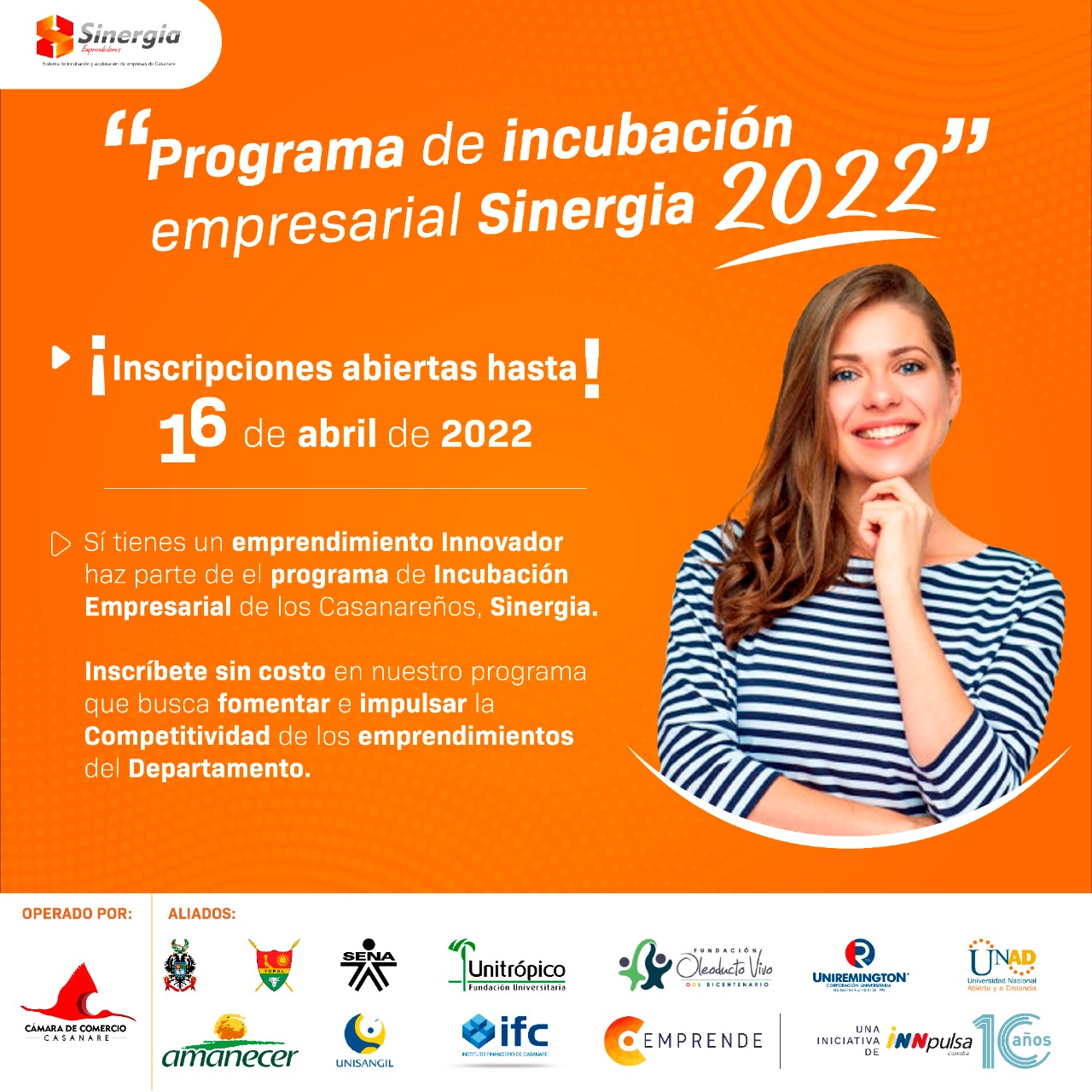 Programa de Incubación Empresarial Sinergía 2022 | CEmprende